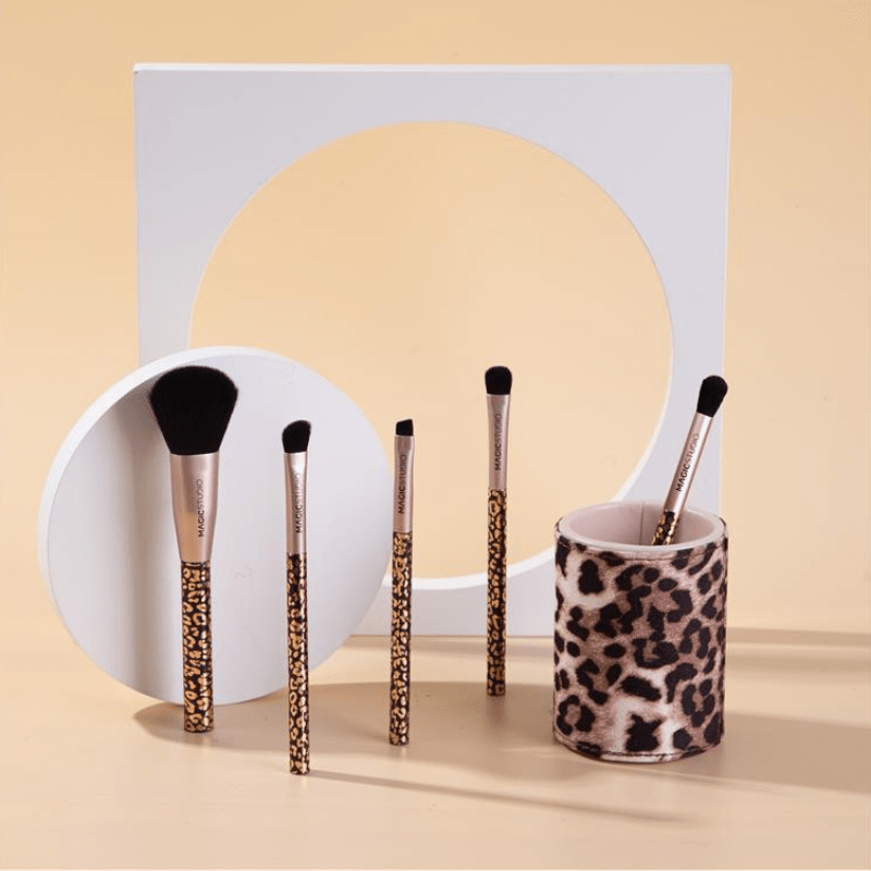 IDC Magic Studio Wild Safari Makeup Brush Set 5 Πινέλα Μακιγιάζ