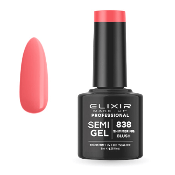 Elixir Professional Semi Gel Ημιμόνιμο Βερνίκι Νυχιών 838 Shimmering ...