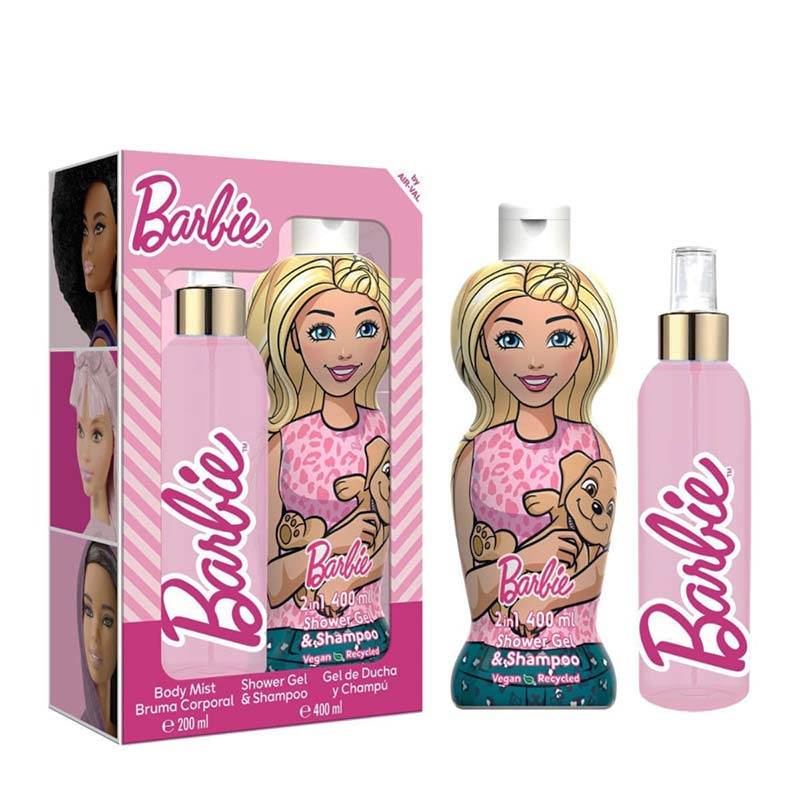 AirVal Barbie Σετ Δώρου Για Κορίτσια – Body Mist 200ml& Shower Gel 400ml