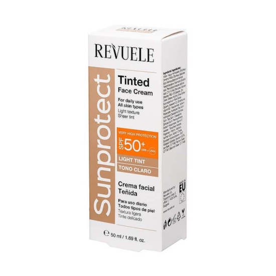 Revuele Sunprotect Tinted Face Cream – Αντηλιακή Κρέμα Προσώπου με Χρώμα SPF 50+ Light Tint 50ml